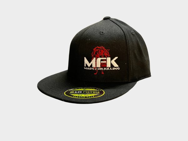MFK Logo Black 210 Fitted Flexfit Hat - MFK Game Calls